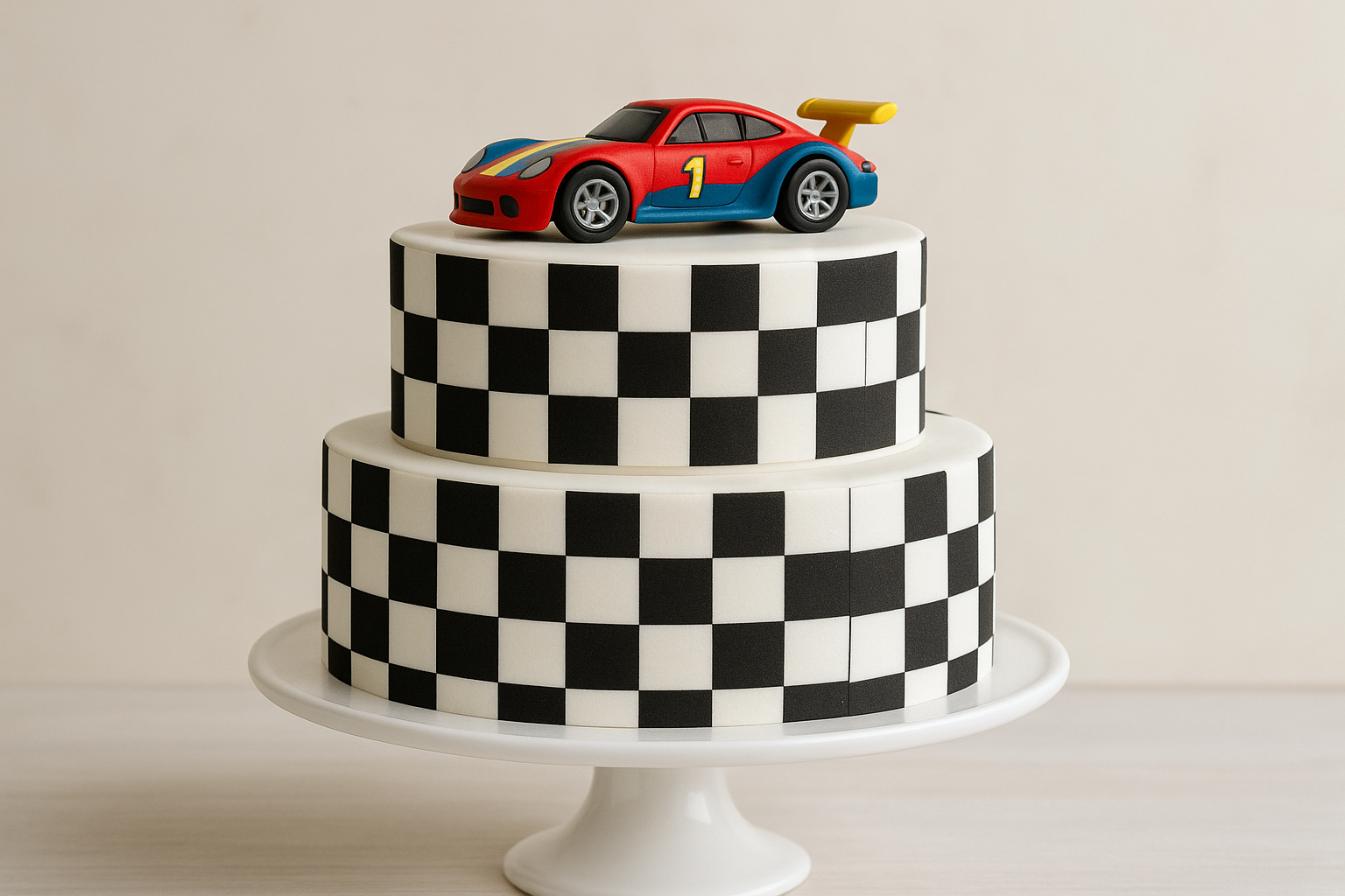 Edible Checker Pattern Sheet Canada - Black White Squares Cake Topper ...